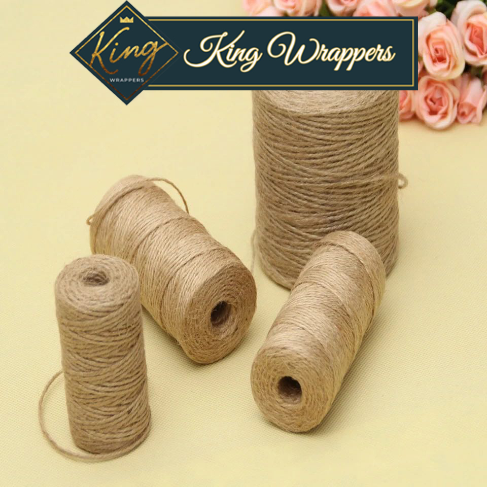 100 meters Jute String Twine Rope 1mm 2mm 3mm Arts and Crafts | Shopee ...