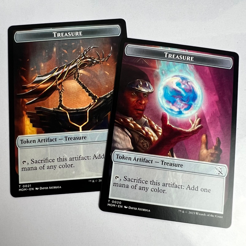 TREASURE TOKEN | MOM MARCH OF THE MACHINE | MTG MAGIC THE GATHERING ...