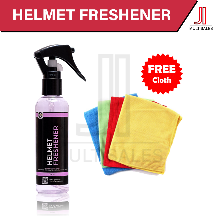 Bike Helmet Freshener Deodorizer Odor Eliminator Disinfectant 100ML ...