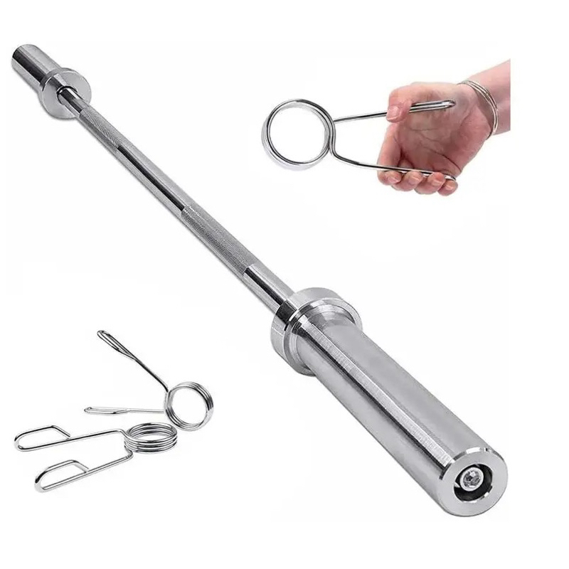 7ft Olympic Bar with locks, 28mm Shaft with Knurling, 700 lb Weight ...