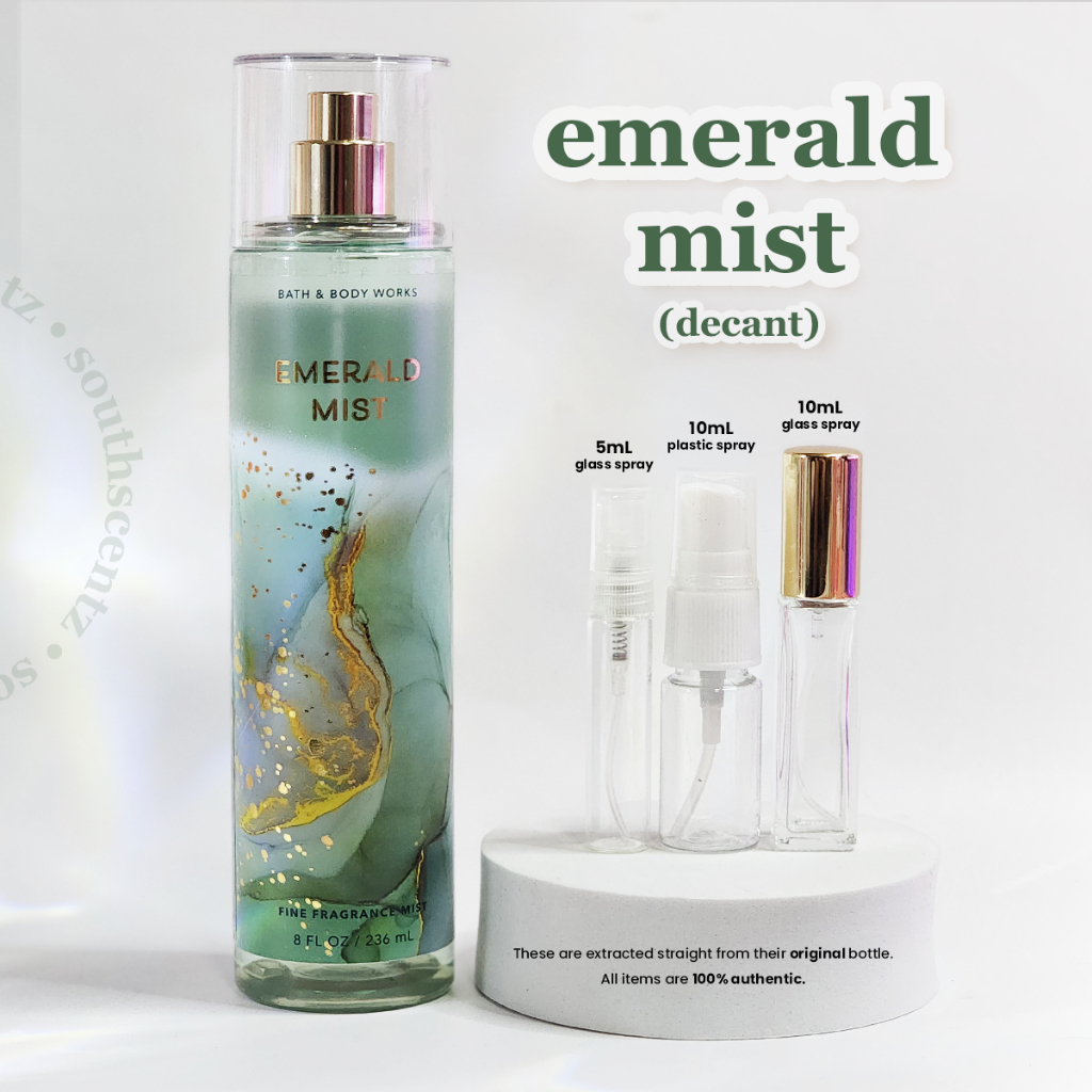 Emerald Mist Bath and Body Works Body Mist BBW 5mL 10mL SouthScentz ...