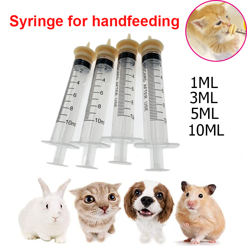 2 IN 1 Pacifier with Syringe Pet Feeding Pacifier Manual Feeder for ...