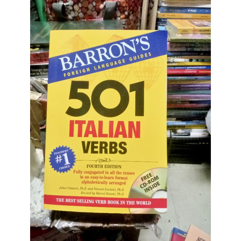 BARRON'S FORIEGN LANGUAGE GUIDES, 501 ITALIAN VERBS(BOOK SALE) | Shopee ...