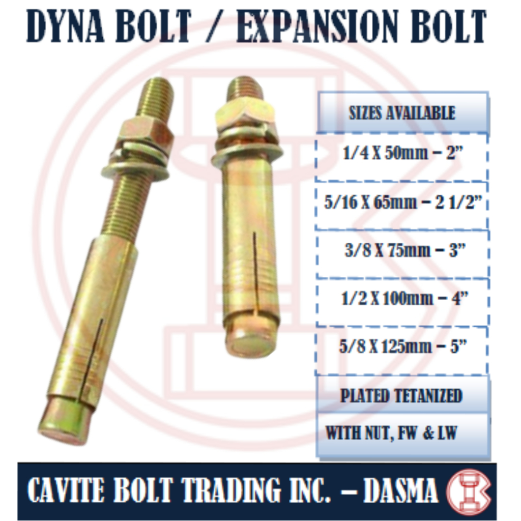 DYNA BOLT/EXPANSION BOLT (ORDINARY) | Shopee Philippines