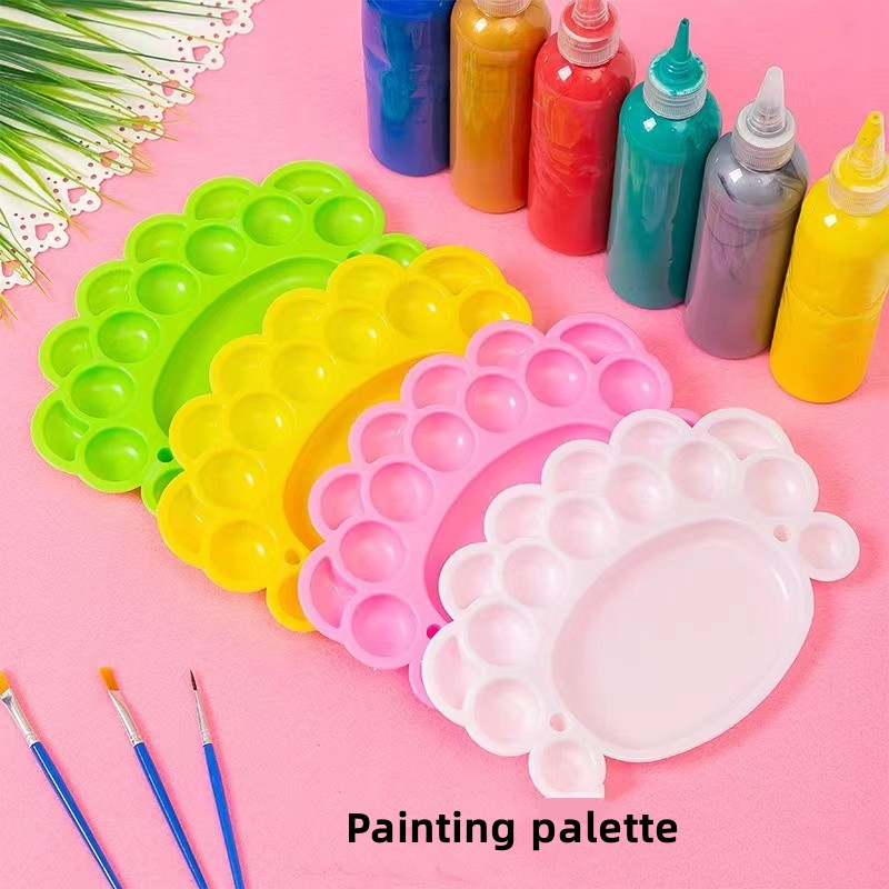 Watercolor Paint Palette Artist Plastic pigment Plate For Acrylic Oil ...