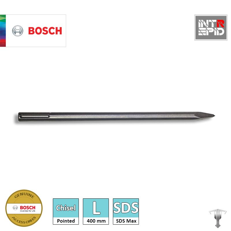 Bosch 2608690128 SDS Max Pointed Chisel 400 mm for Bosch Demolition ...