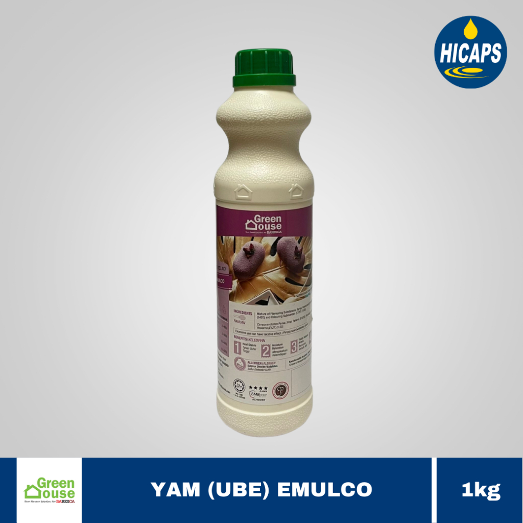 Hicaps Green House Yam (Ube) Emulco 1Kg (Flavor And Color) | Shopee ...