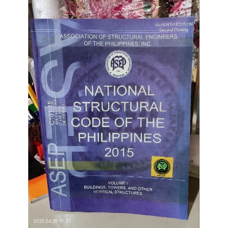 NSCP national structural code of the Philippines 2015 first printing ...