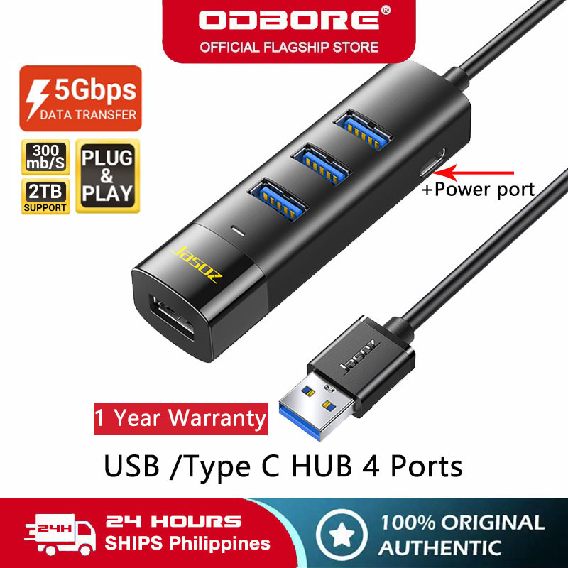ODBORE 3.0 USB HUB 4 Port USB 3.0 Adapter OTG Extension for Laptop ...