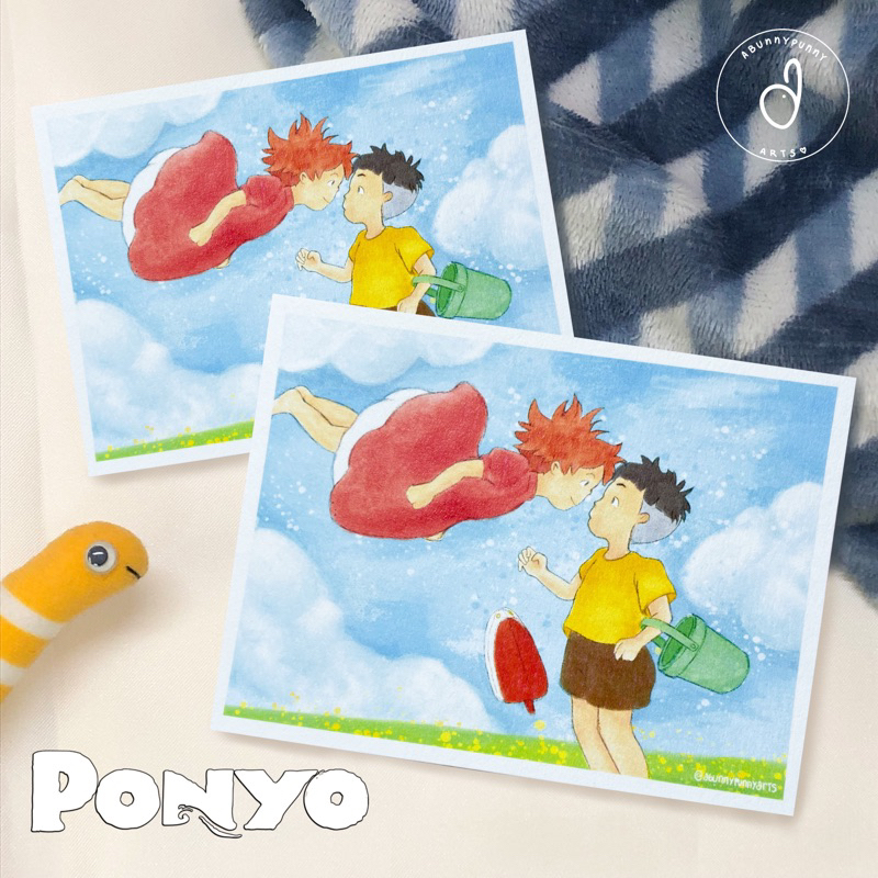 Ponyo Fanart Art Print on 300 gsm Card Paper | Shopee Philippines