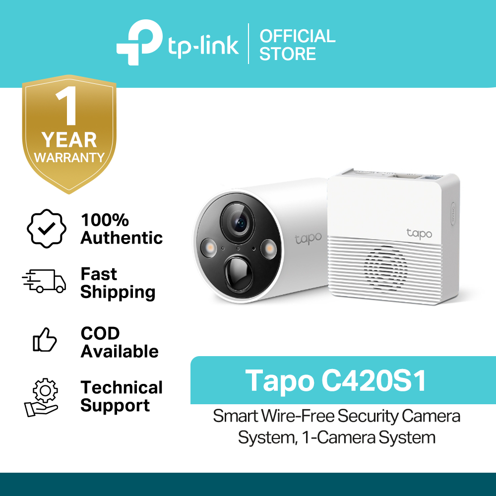 TP-Link Tapo C420 2K QHD IP65 Smart Wire-Free with Hub CCTV System ...