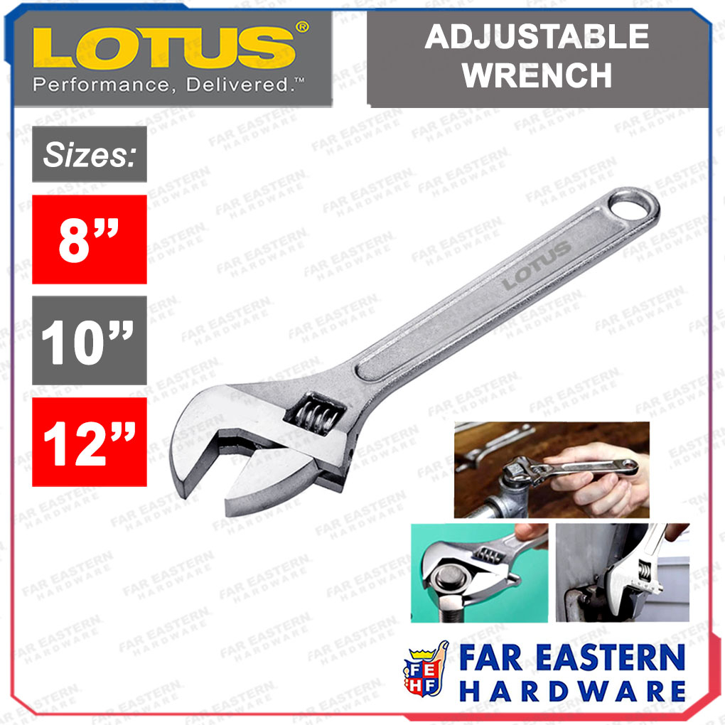 LOTUS Adjustable Wrench 8" | 10" | 12" LTHT | Shopee Philippines