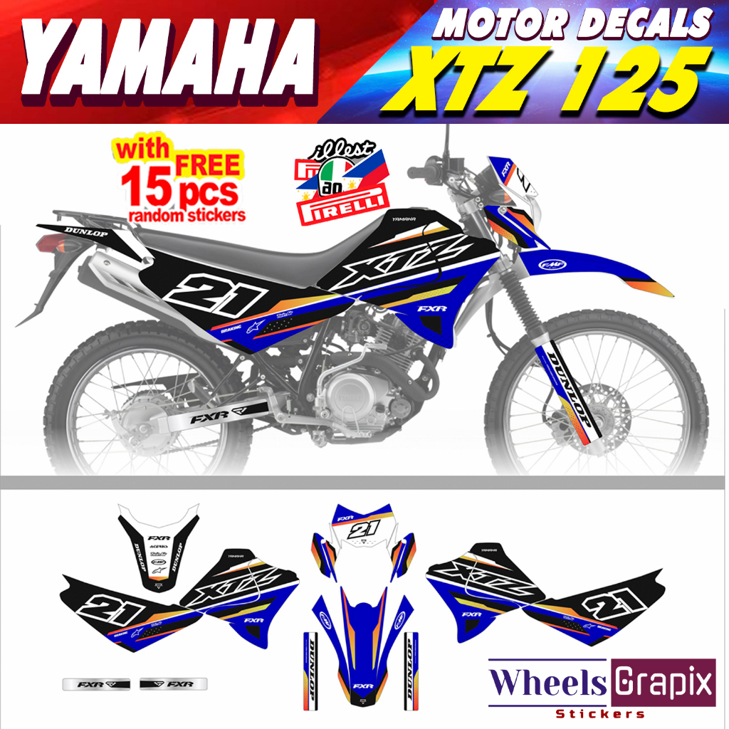 YAMAHA XTZ 125 Full Decals Sticker Body | Shopee Philippines
