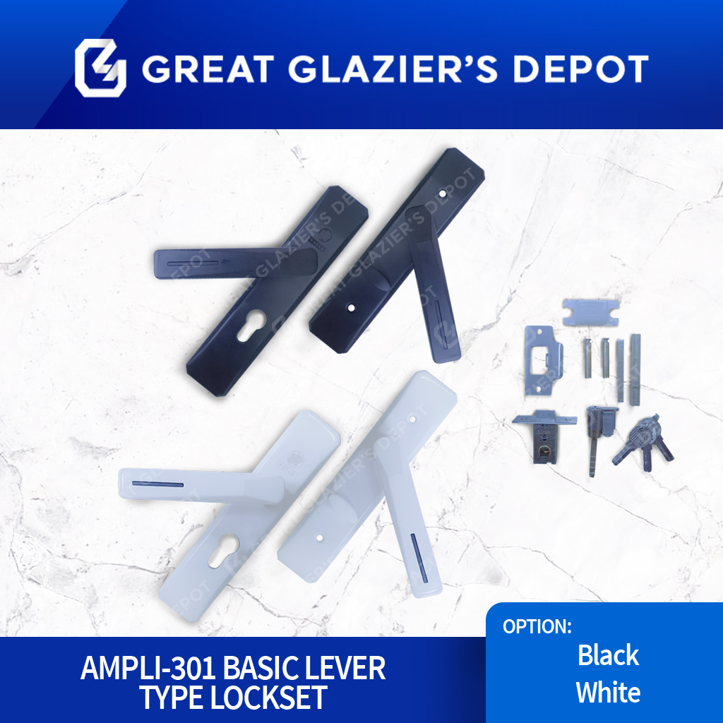 Ampli-301 Basic Lever Type Lockset Ampliframe Alcoframe Lock Handle ...