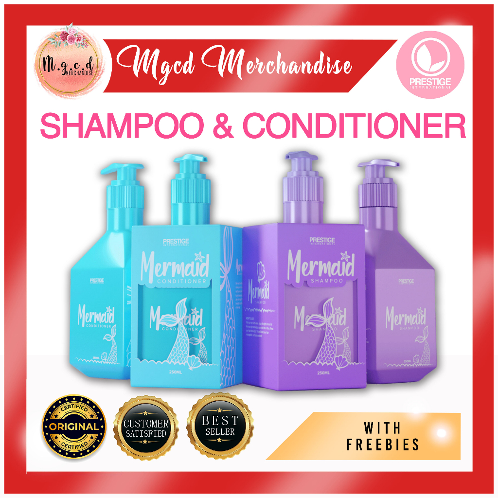 Prestige Mermaid Shampoo and Conditioner Set 100% Original | Shopee ...