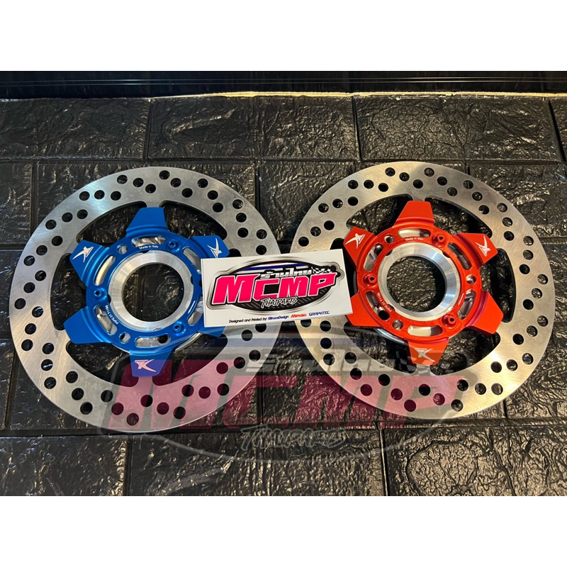 Tk moto3 disc blue and red premium copy 220mm with adaptor.Sale.Sale ...