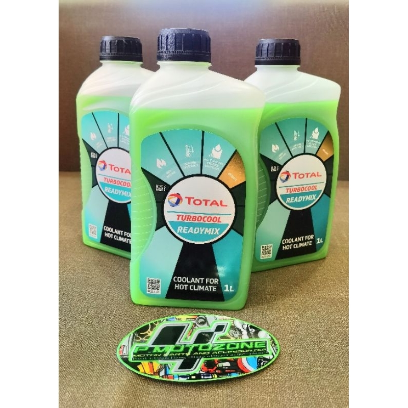 Coolant / TOTAL Turbocool readymix for hot climate, 1L TOTAL original ...