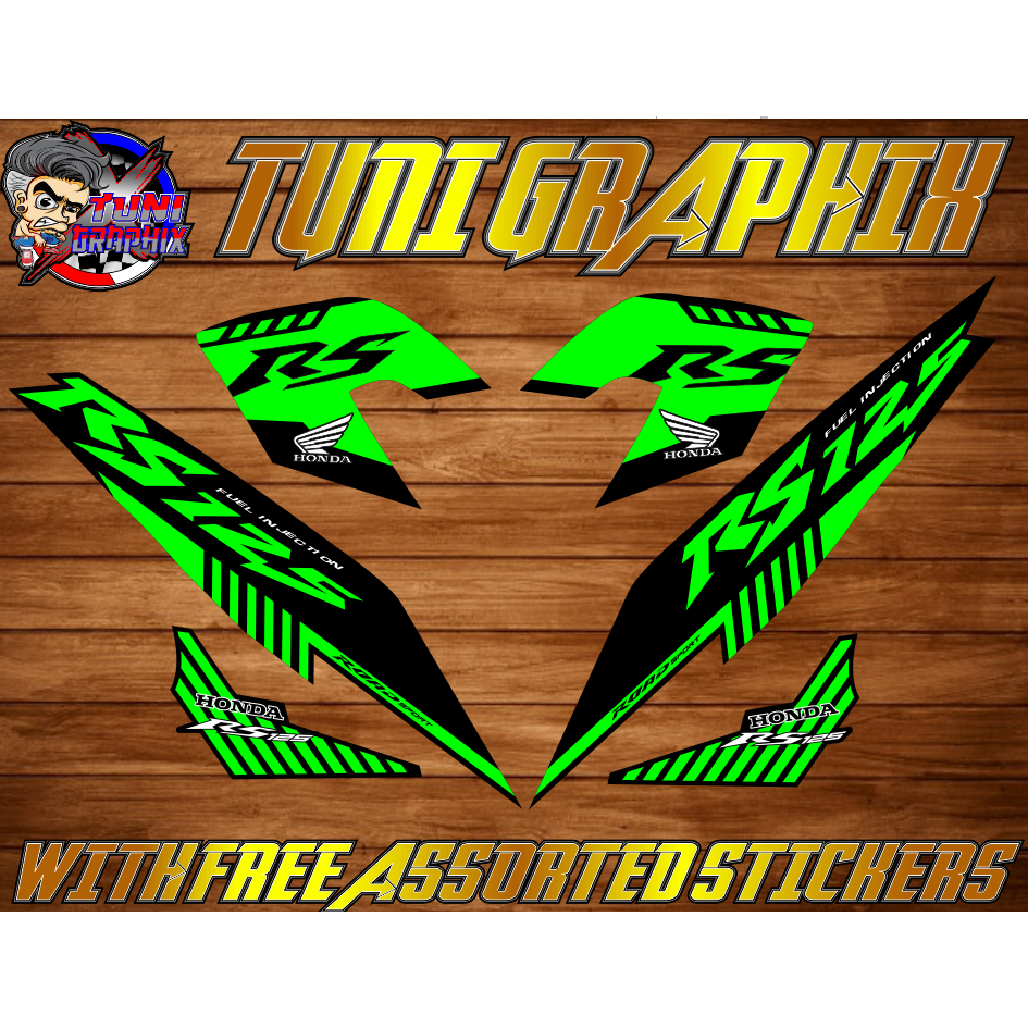 Honda RS 125 Fi Stock Decals (NEW DESIGN 2022) | Shopee Philippines