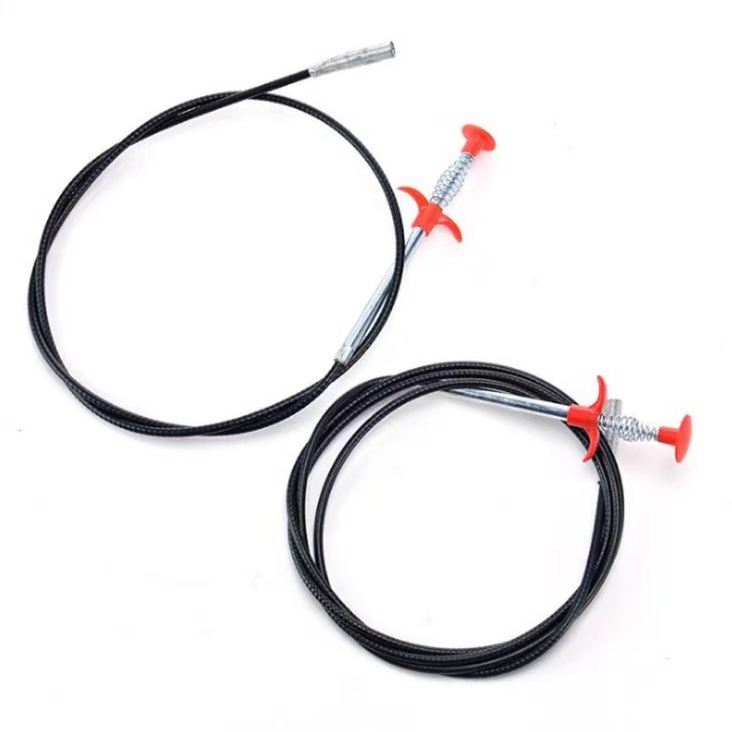 Sink Declogger Stainless Steel Spring Pipe Snake Drain Clog Remover ...