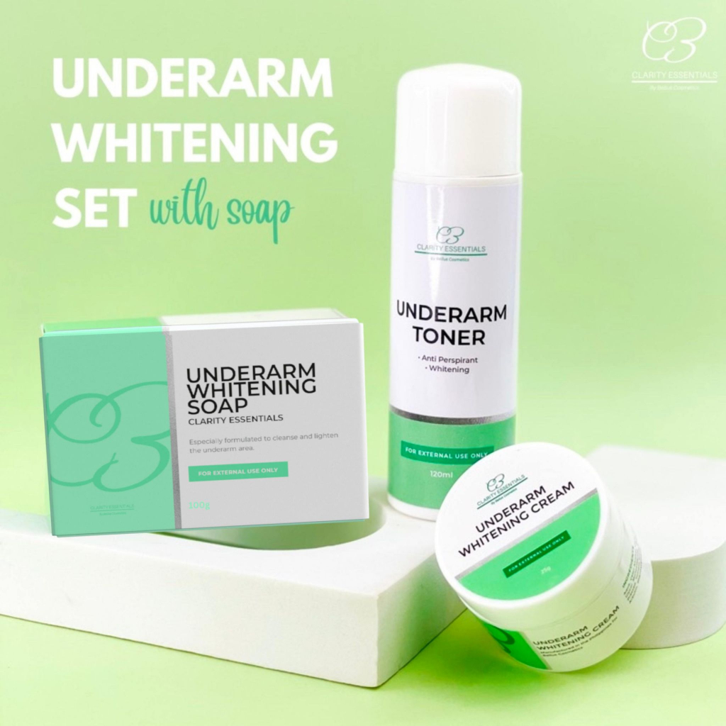 Big Set of Underarm Whitening Set | Clarity Essentials | Toner and ...