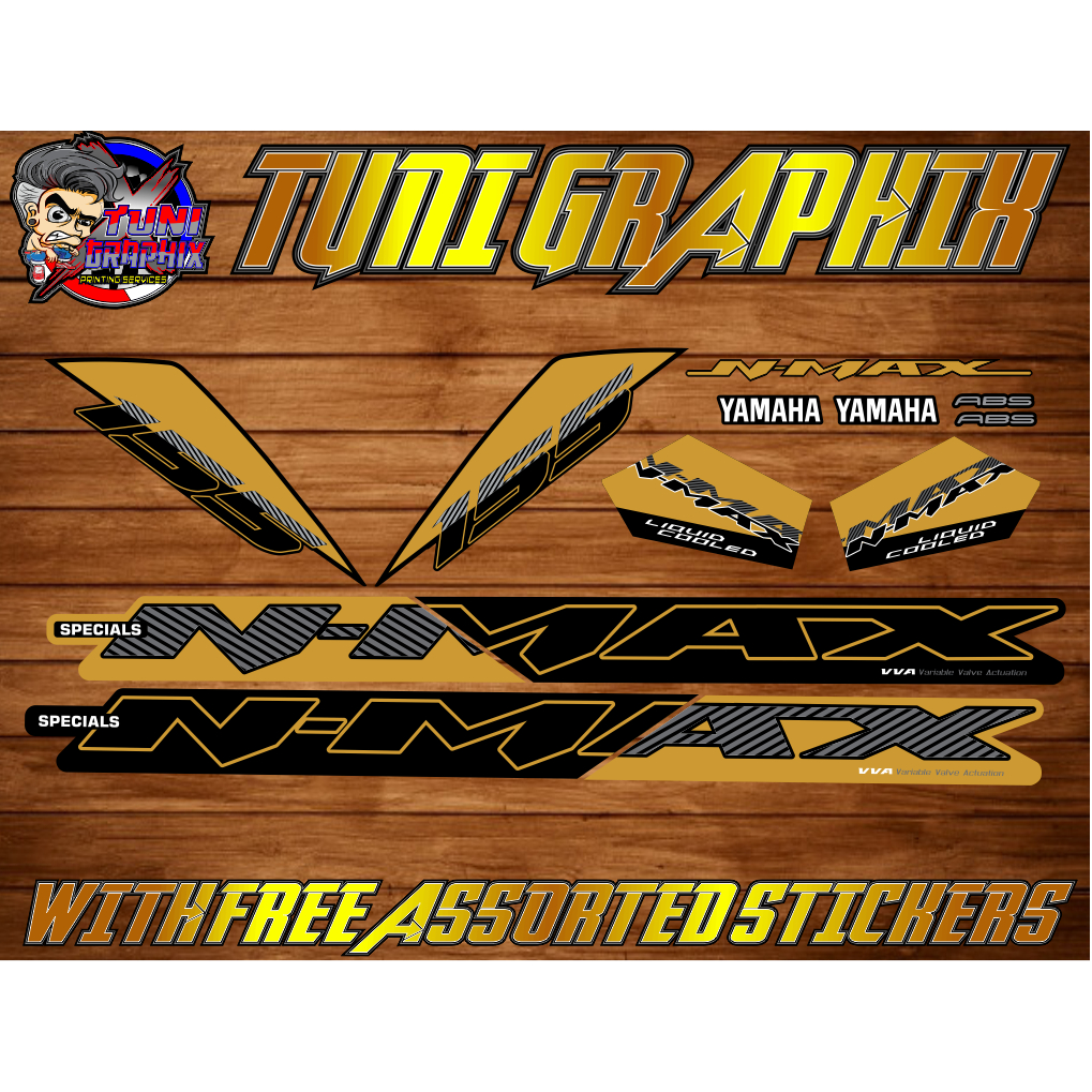 YAMAHA NMAX 155 V2 DECALS ( 01 MALAYSIAN ) w/freebies | Shopee Philippines