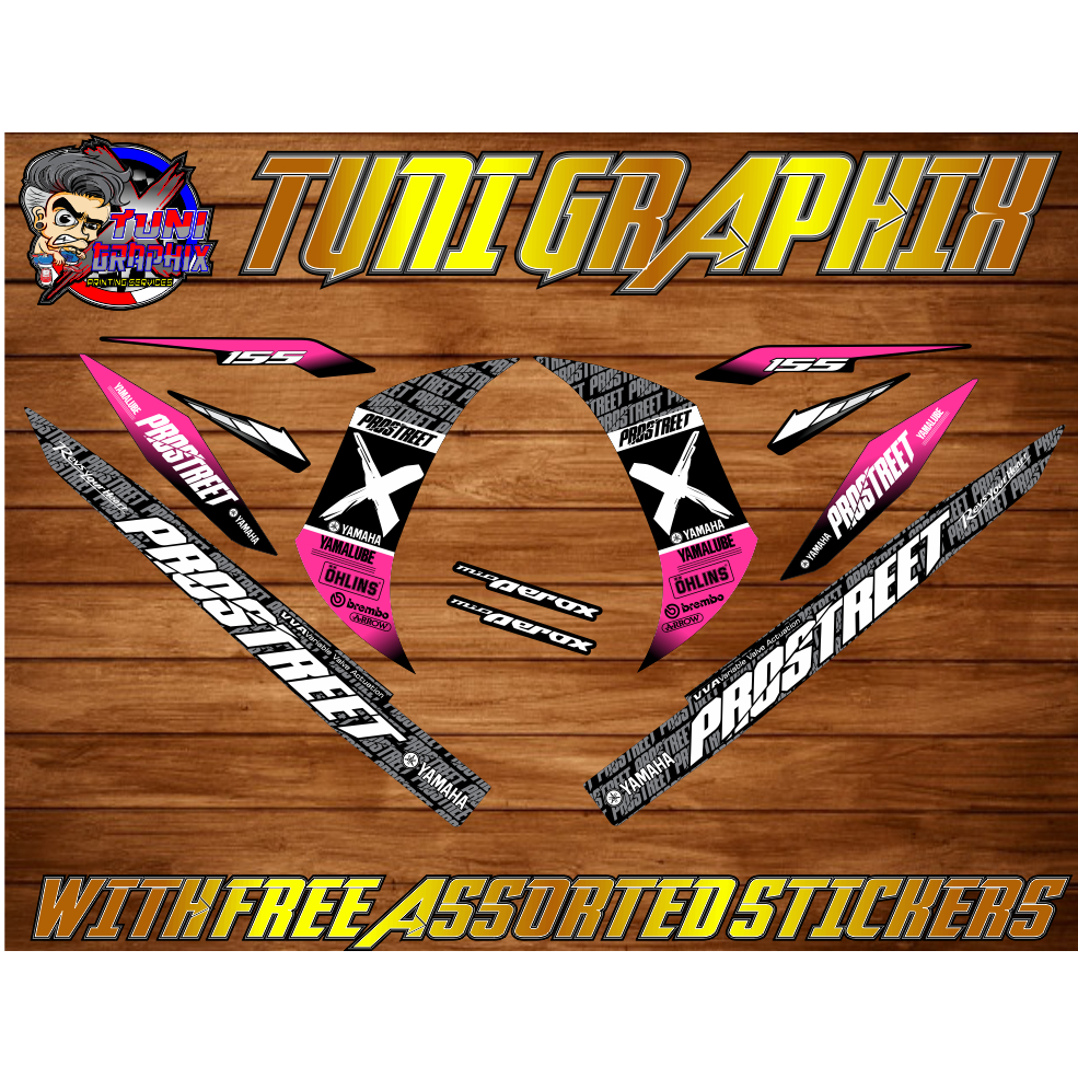 AEROX 155 V2 PROSTREET EDITION DECALS | Shopee Philippines