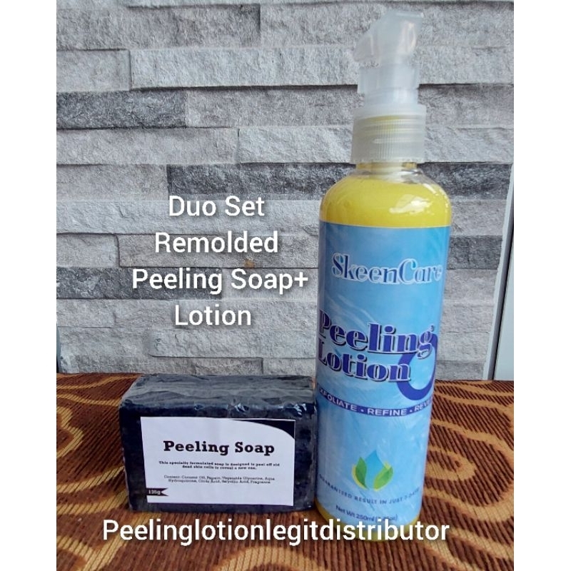 Duo Set 250ml SkeenCare Peeling Lotion +Remolded Peeling Soap | Shopee ...