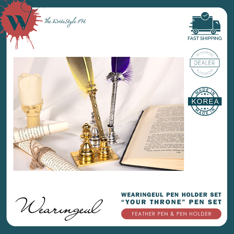 Wearingeul Your Throne Feather Pen & Pen Holder Sets (Medeia & Psyche ...