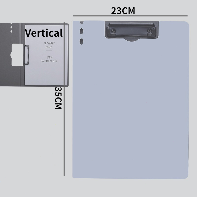 Clipboard with Cover Long Clip Board Folder 2 Clip Expanded Paper ...