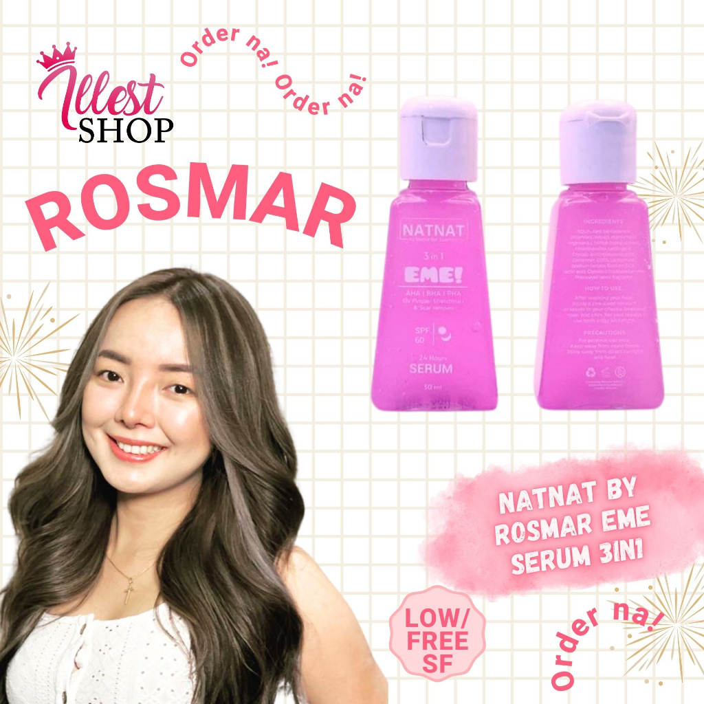 NATNAT by Rosmar EME SERUM 3in1 AHA BHA PHA | 10x pimple, Stretchmark & Scar Remover with SPF 60 ...