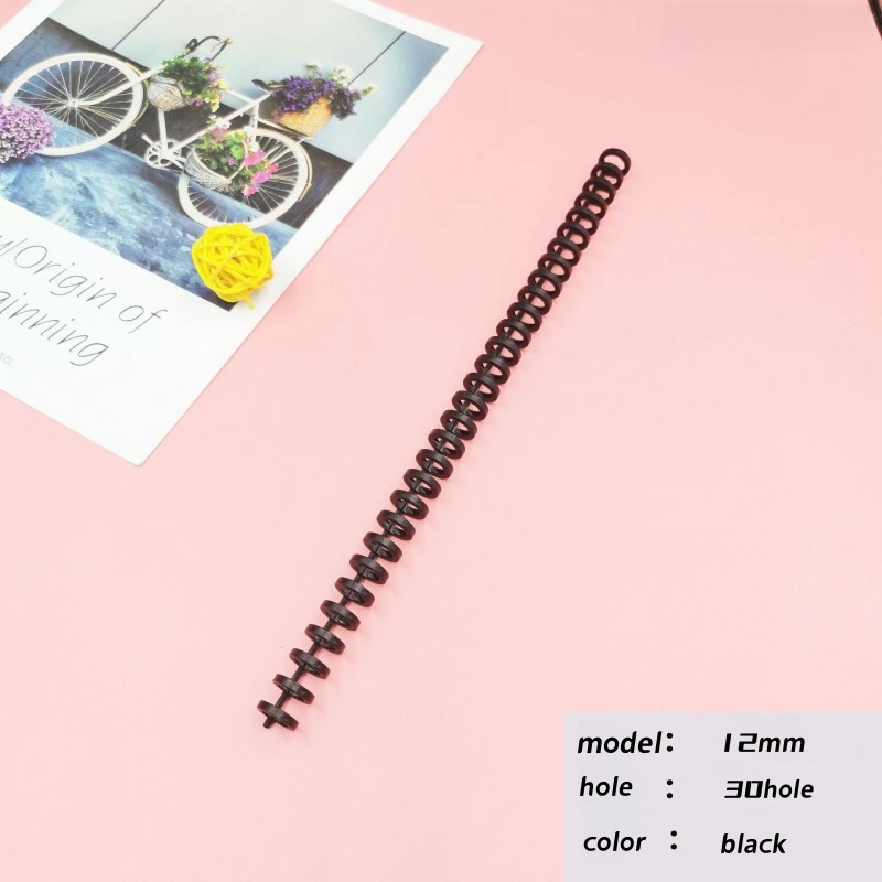 30 Holes Loose-Leaf Plastic Binding Ring DIY Notebook Binding Spiral ...
