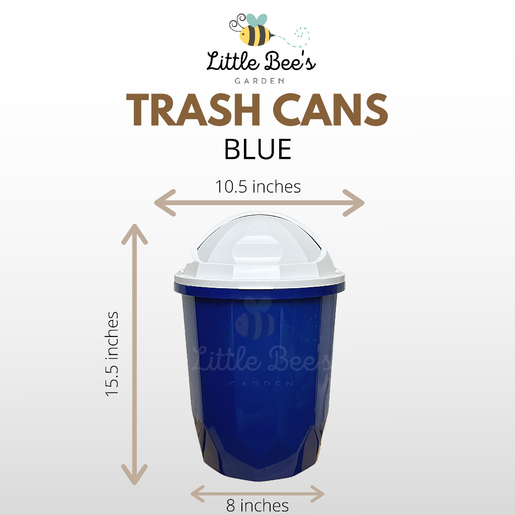 Minimalist Classy Trash Can with cover | Trash Bin | White Garbage Bin ...