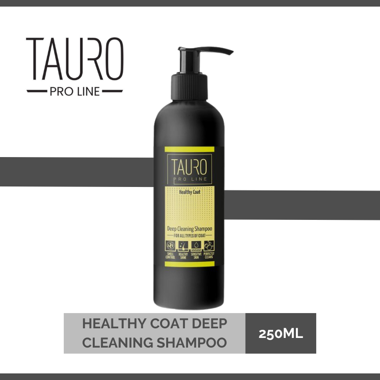 TAURO Pro Line Healthy Coat, Deep Cleaning Shampoo for Dogs and Cats ...