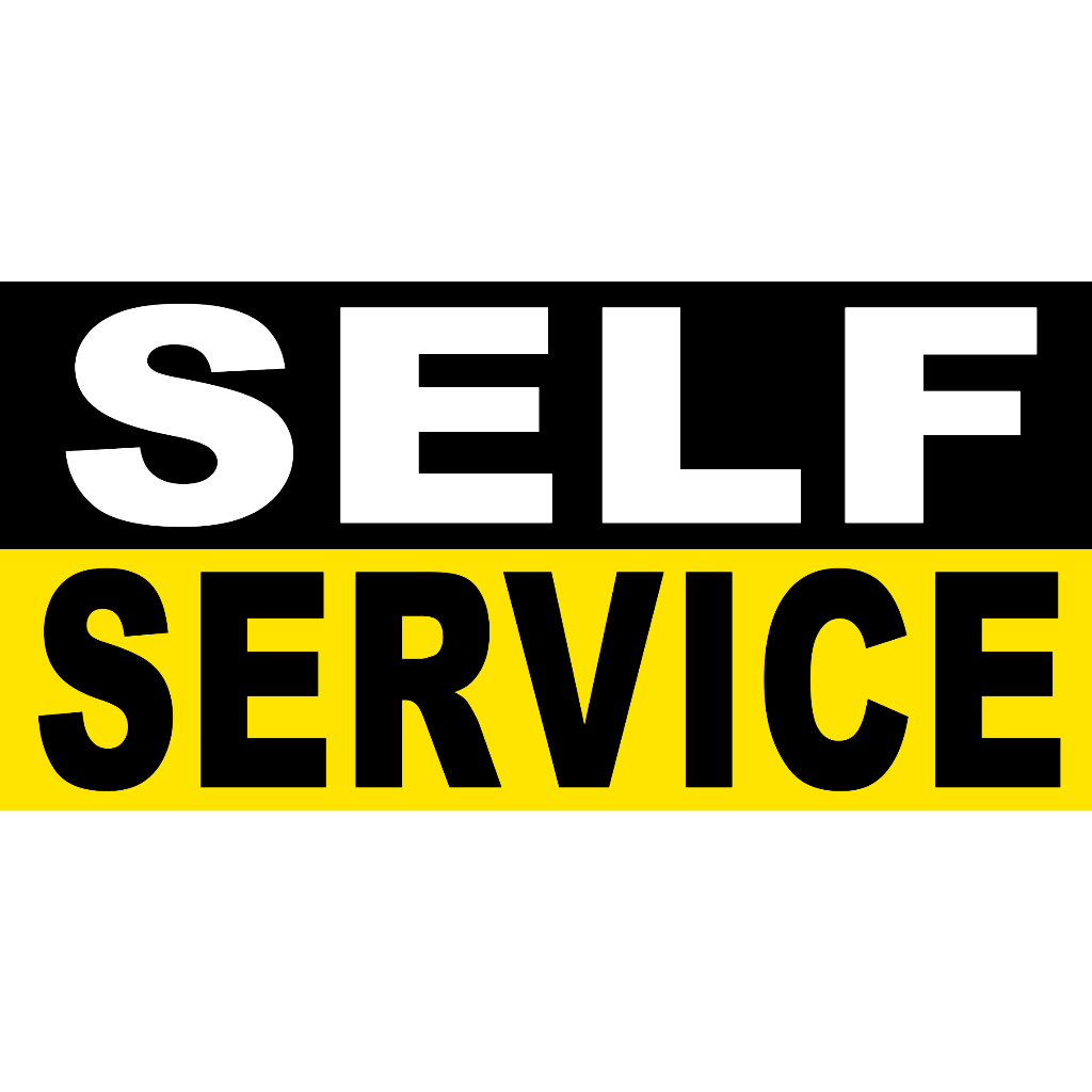 SELF SERVICE SIGN PVC TYPE WATERPROOF AND NON FADING | Shopee Philippines