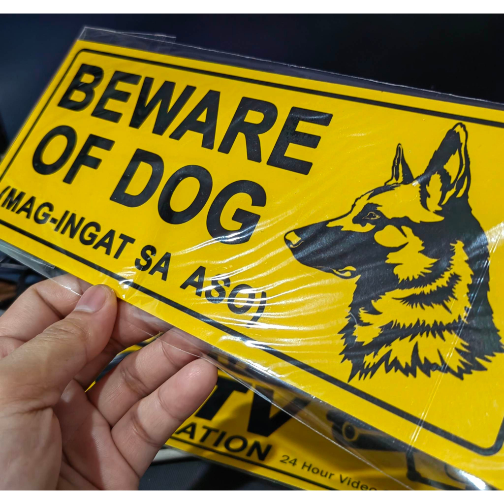 Warning Signage | Beware of Dog ||Signage | Sintraboard | PET Card ...