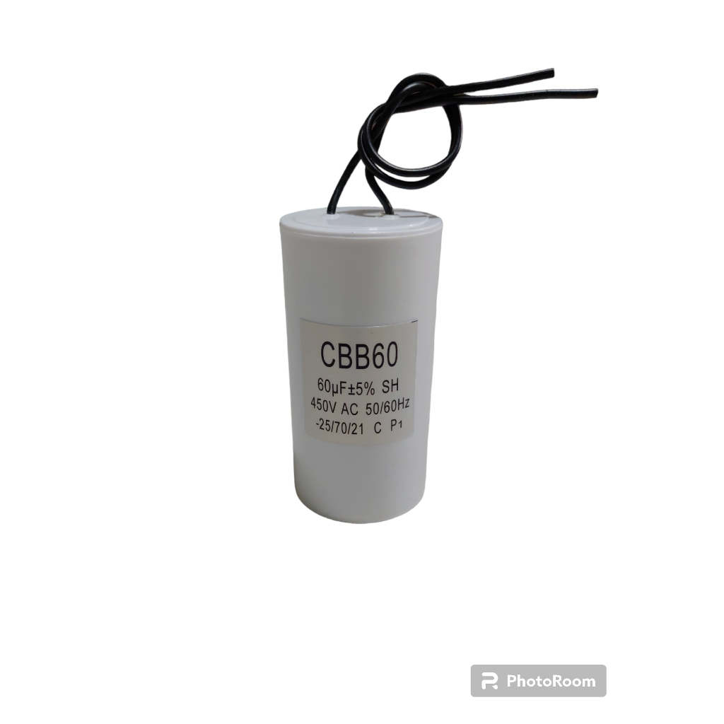 CBB60 Plastic 60uF 450V AC 5% 50/60Hz 25/70/21 Motor Starting Capacitor ...