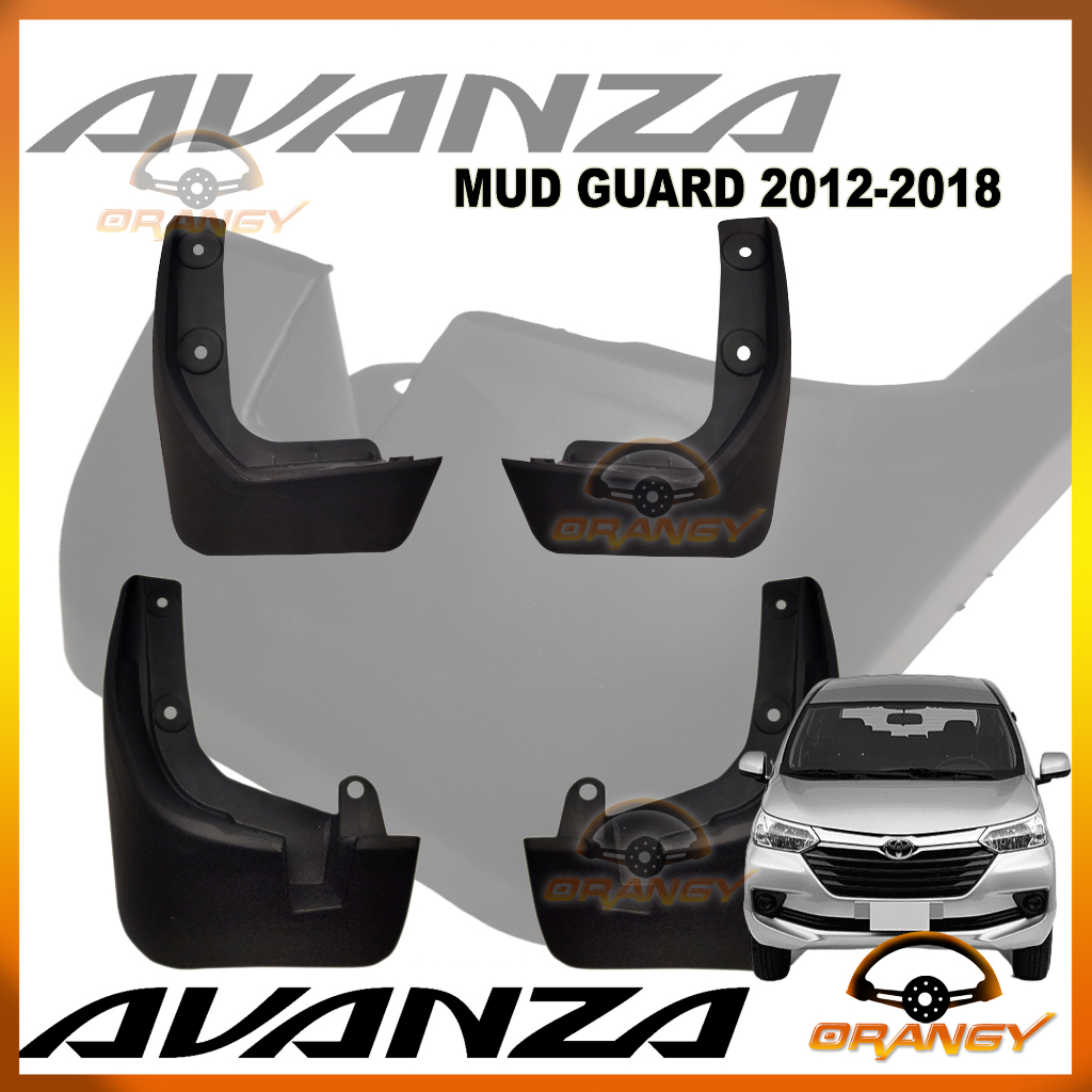 Toyota Avanza 2012 to 2018 OEM Mudguard (WK) w/ 8PCS SCREWS Mud Flaps ...