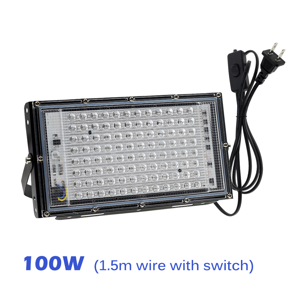 UV Floodlight 395Nm LED Ultraviolet Light 100W 150W Curing Fluorescen Lamp Party Stage Haunted ...