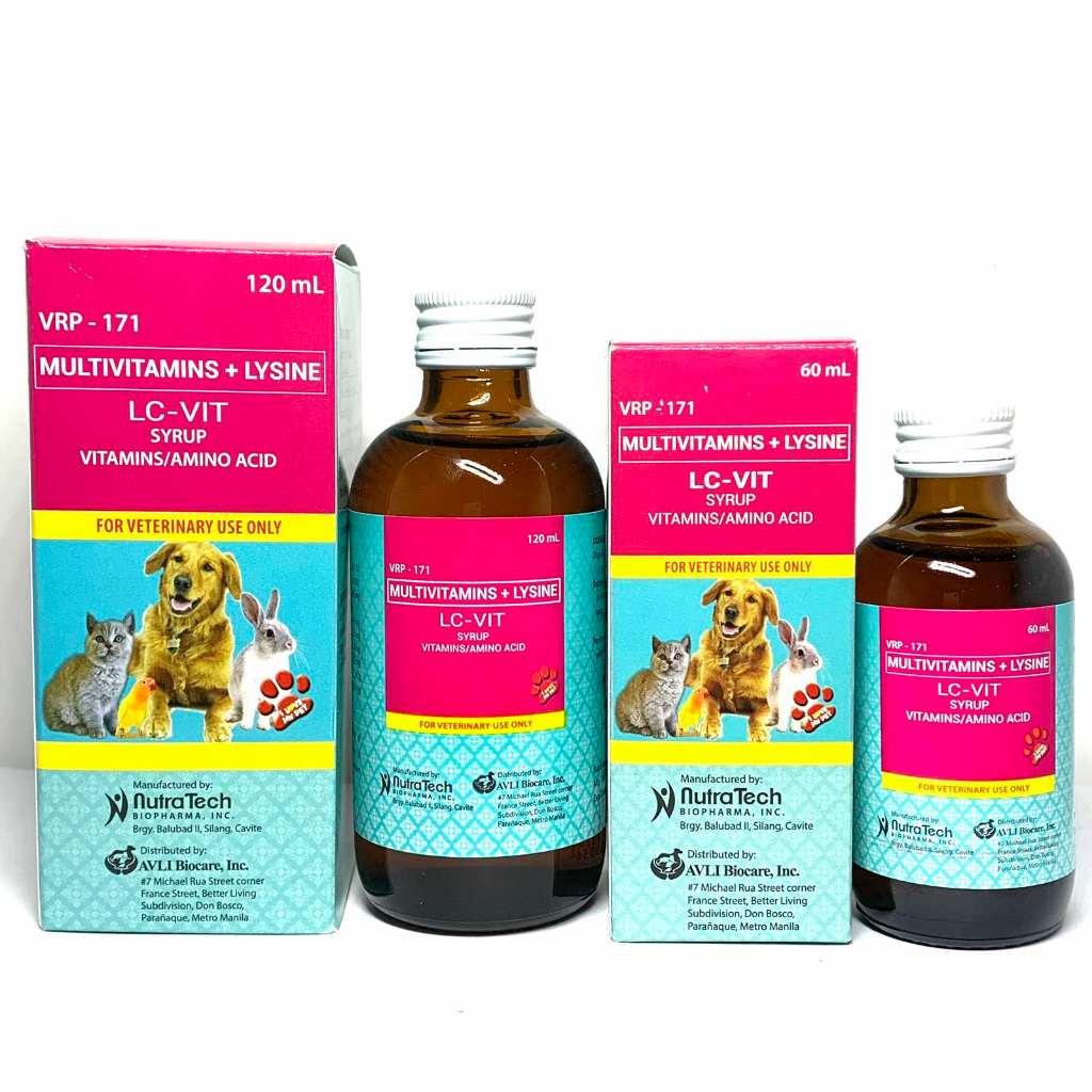 [FCR AGRIVET] 1pc LC-VIT Multivitamins 60ml 120ml for Dog Cats / LCVit ...