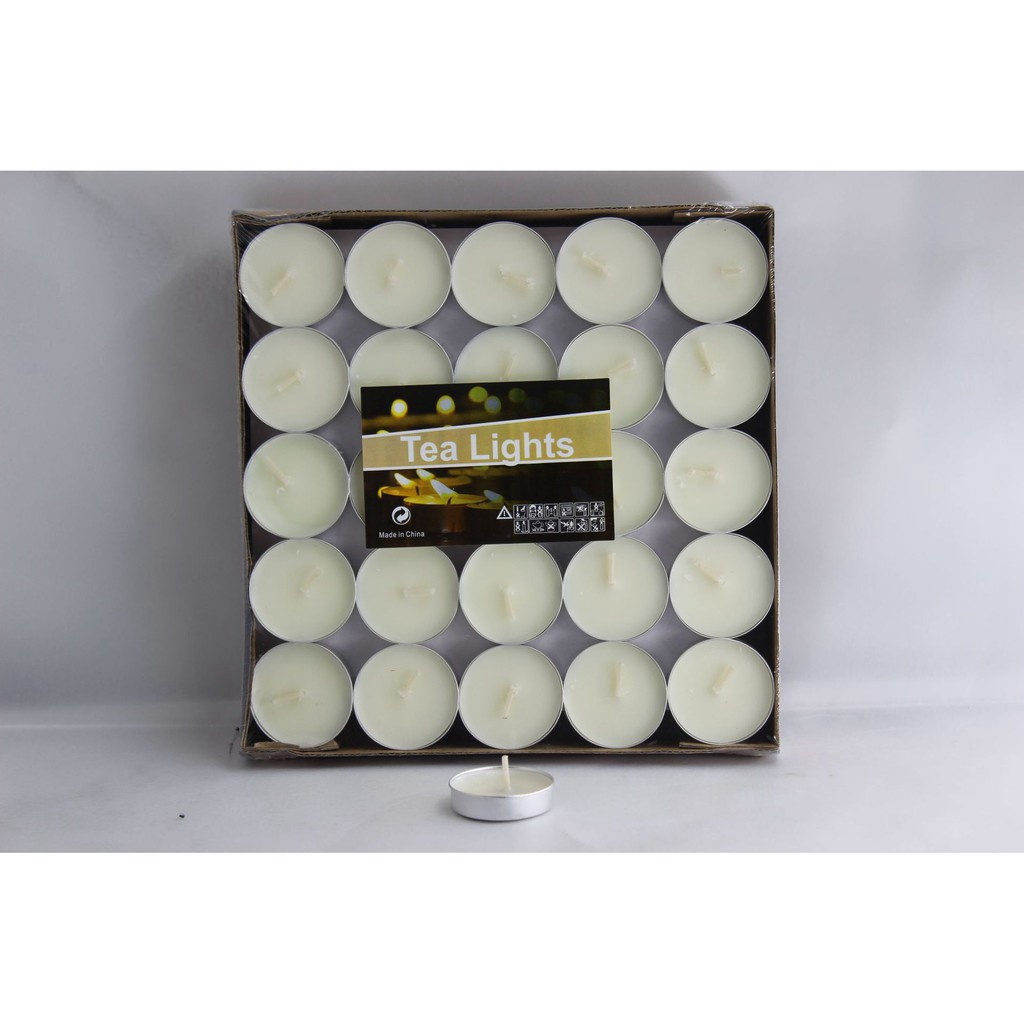 COD*10/50pcs/Tea light Candles Metal Cup vigil Wedding Light tealight ...