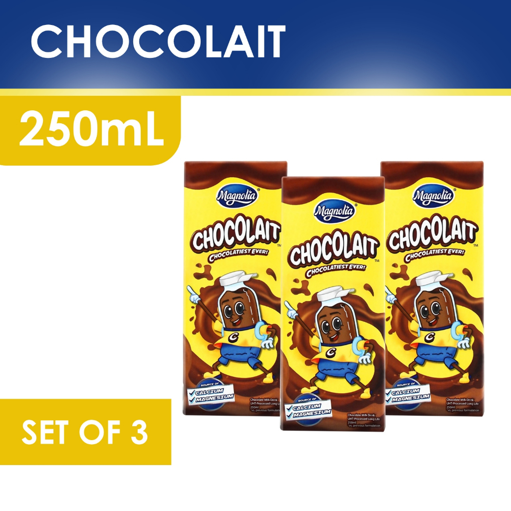 MAGNOLIA Chocolait 250ml Chocolate Flavored Milk Drink, Source of ...