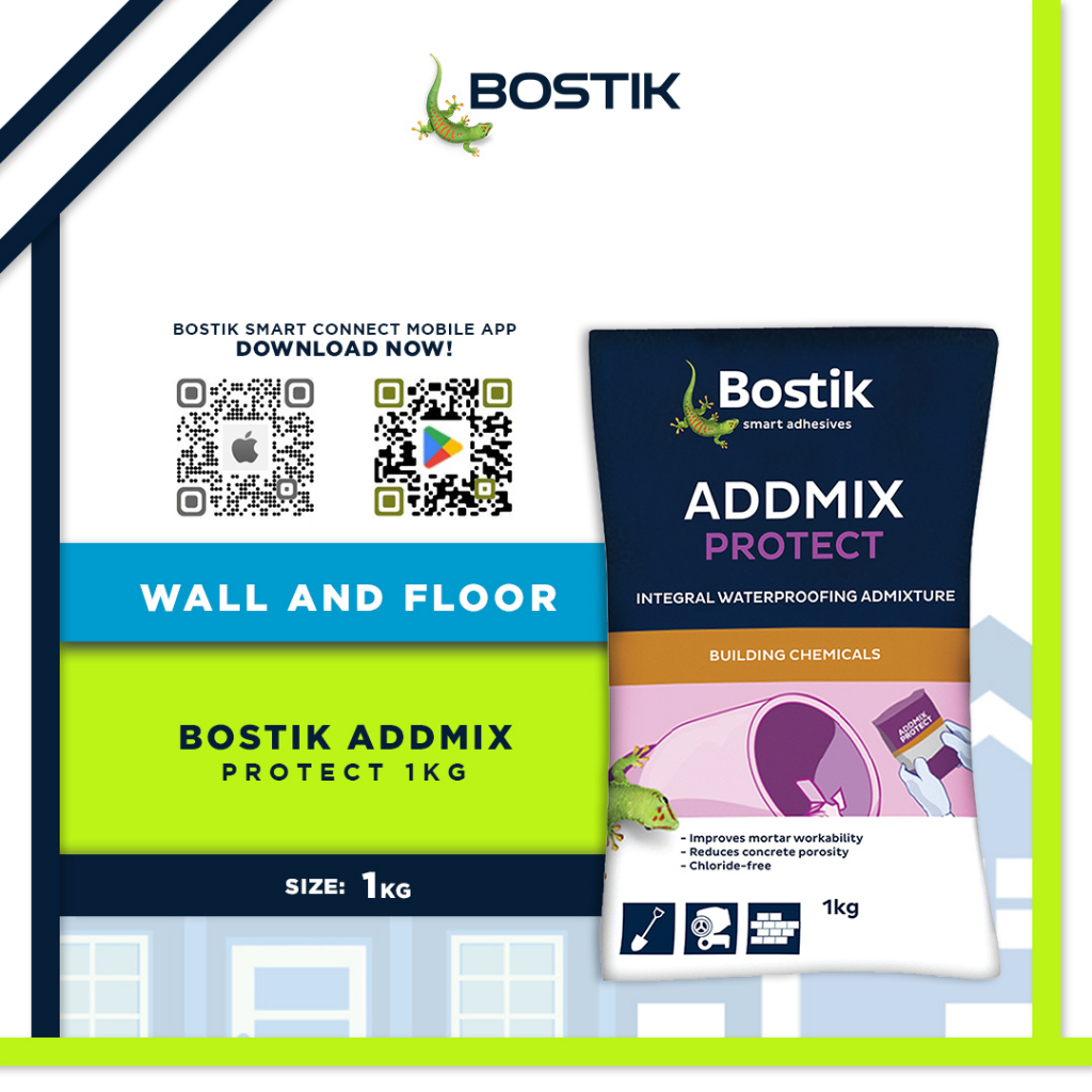 Bostik Addmix Protect Integral Waterproofing Admixture 1kg- For floor ...