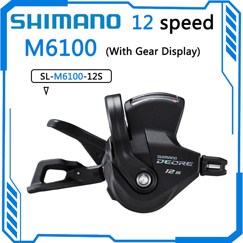 SHIMANO DEORE M6100 12v Shifter SL-M6100-R RAPIDFIRE PLUS - Right Shift Lever - Clamp Band - 12 ...