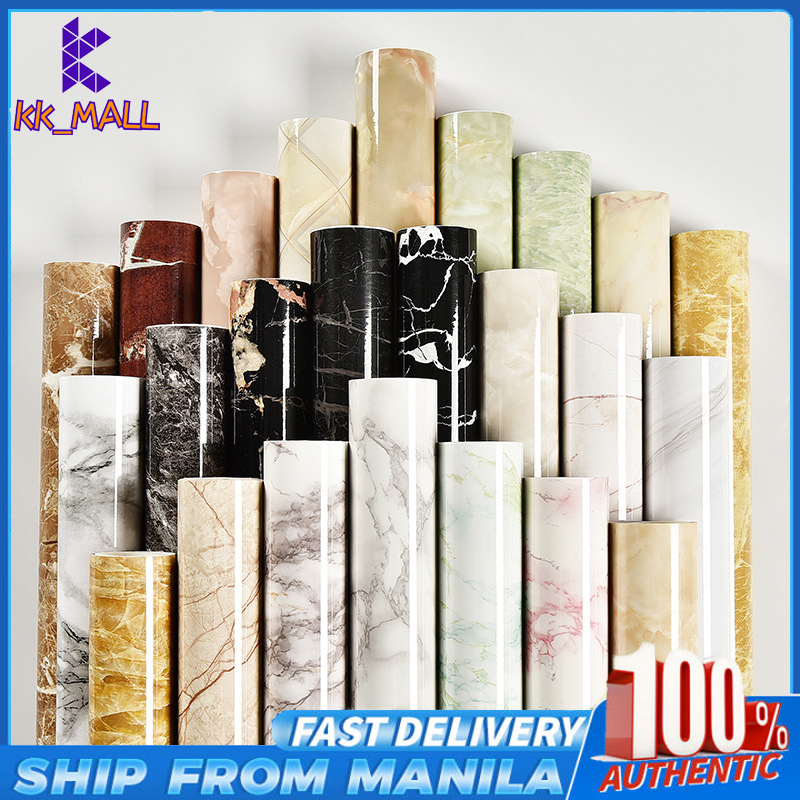 Marble Kitchen decorate Wallpaper Waterproof and Oil proof Stickers thickening 60cm*5m Table ...