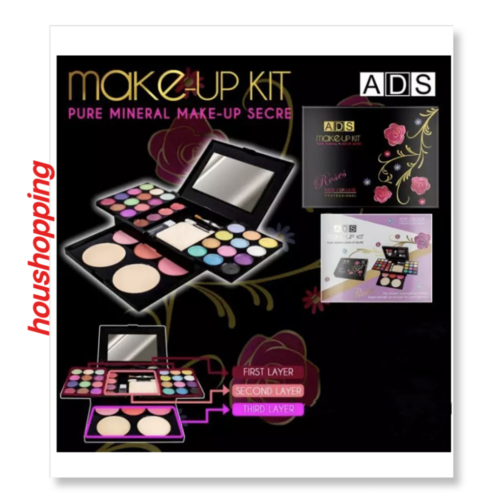 ADS make up kit 6568# pure mineral make up secre houshopping | Shopee ...