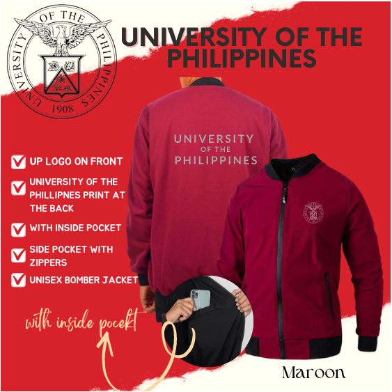 UP Premium College Jacket University Cotton Jacket | Shopee Philippines