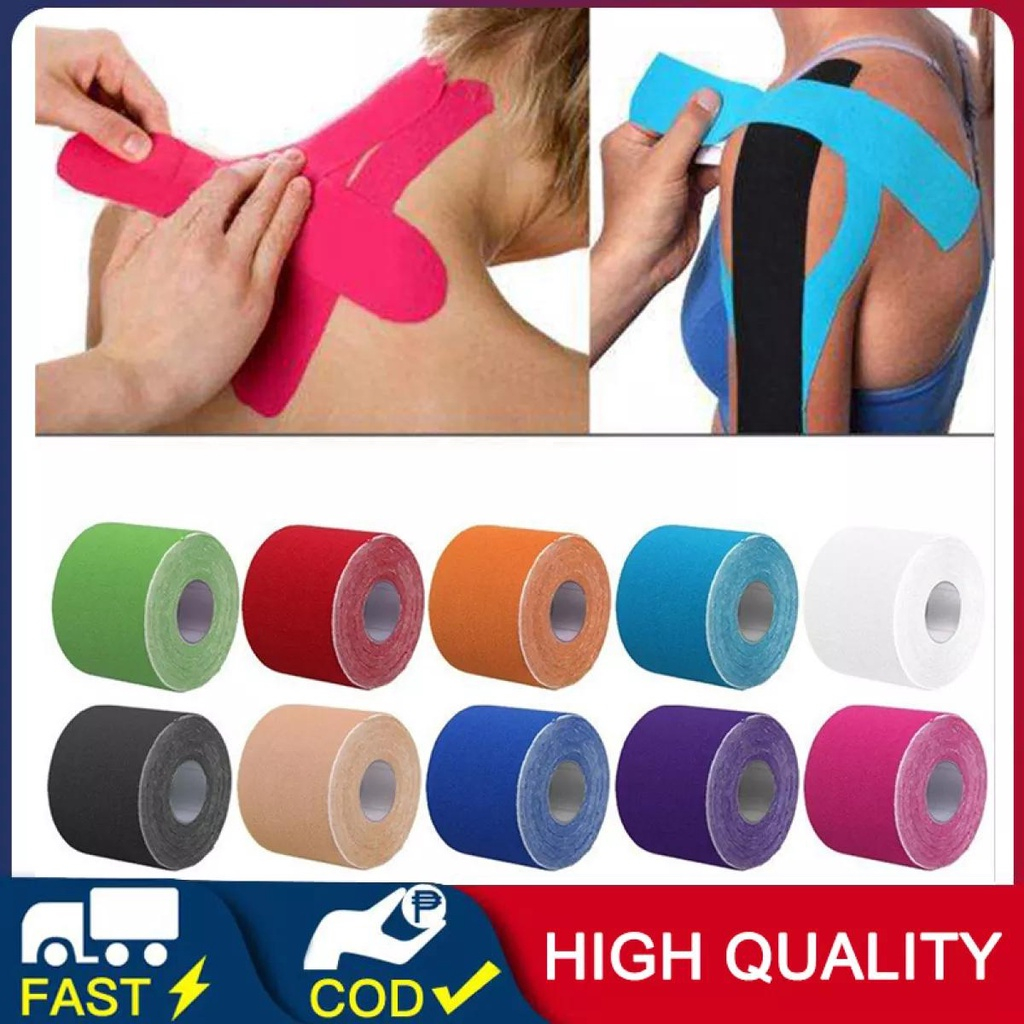 2.5cm x 5M Kinesiology Tape Athletic Tape Sport Recovery Tape Strapping ...