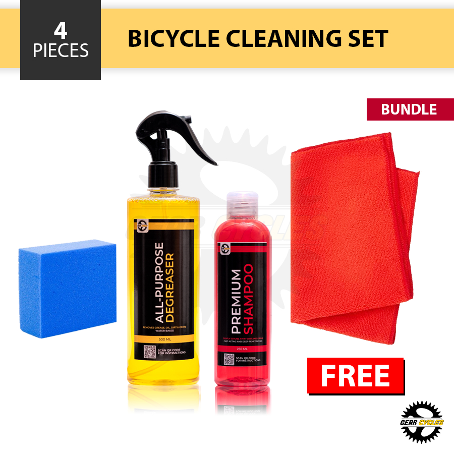 (BUNDLE) Gear Cycles Degreaser Shampoo Washing Sponge Mountain Road ...