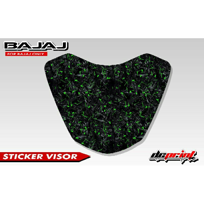 Bajaj Sticker Visor Forged Carbon Sticker Decal | Shopee Philippines