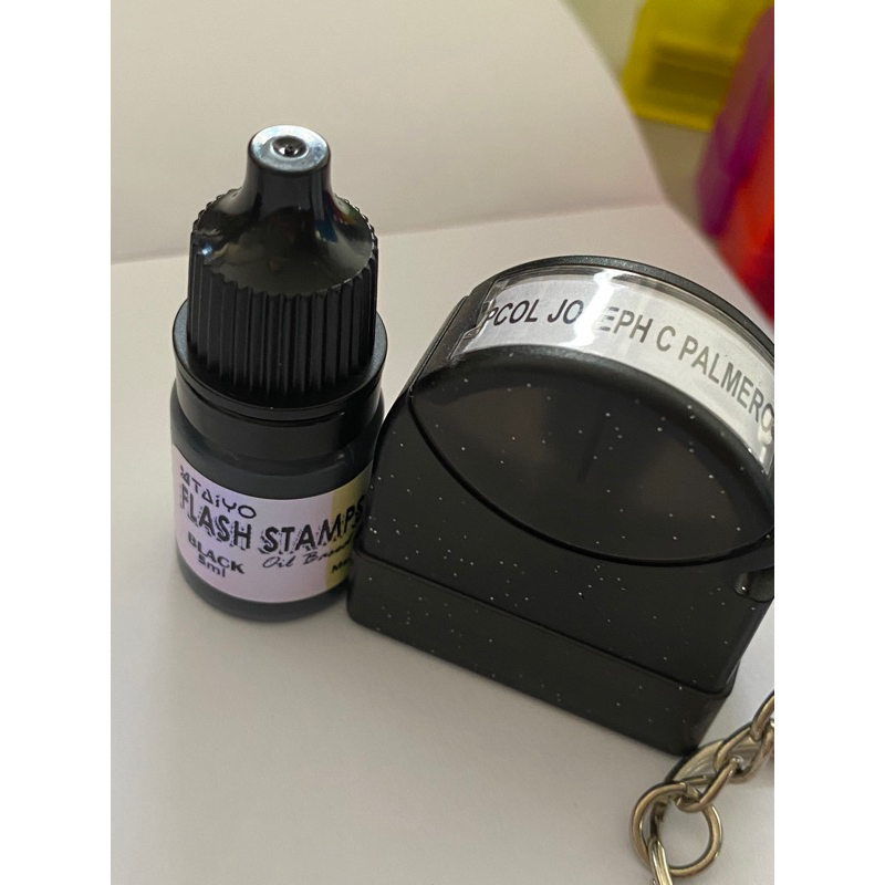 W/ INK DIGI STAMP 10x28MM Personalized SELF INKING FREE INK FREE INK ...